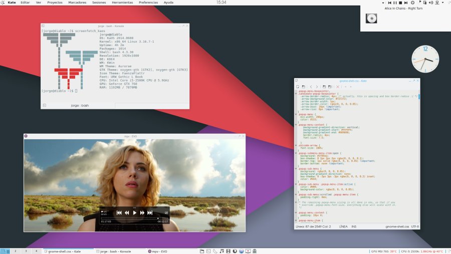 Evolution KaOS – Seducción Linux