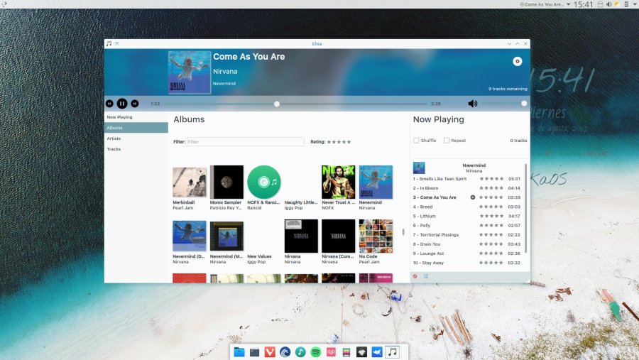 Elisa, reproductor de música KDE – Seducción Linux