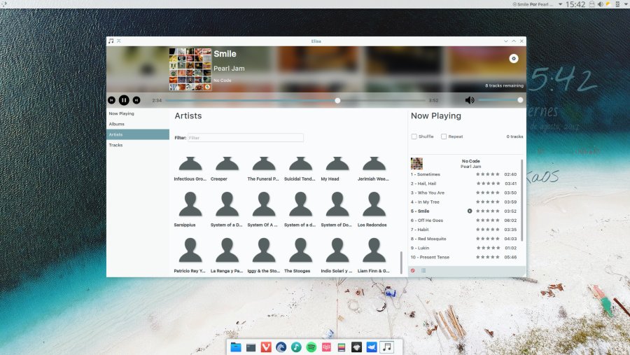 Elisa, reproductor de música KDE – Seducción Linux