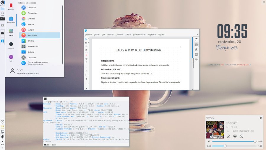 Evolution KaOS – Seducción Linux