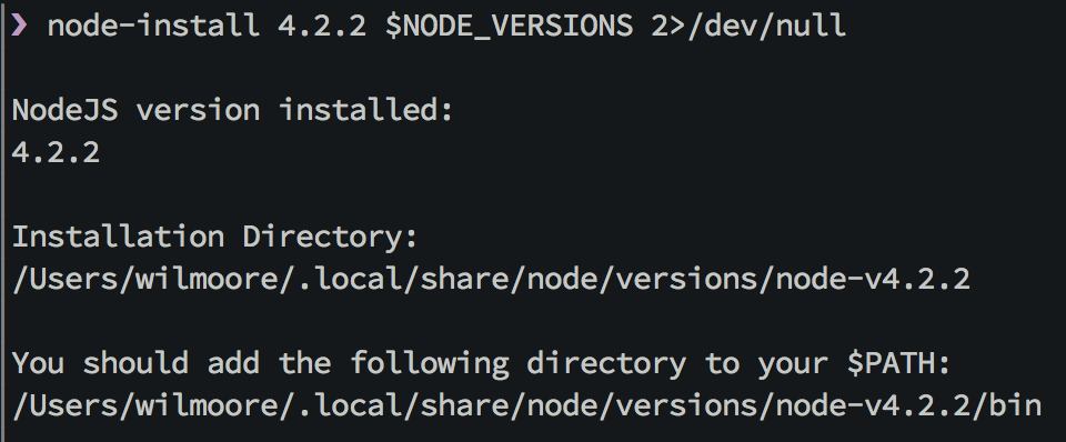 Github Wilmoorenodejs Install Installs Pre Compiled Nodejs Binaries While Avoiding Sudo Or