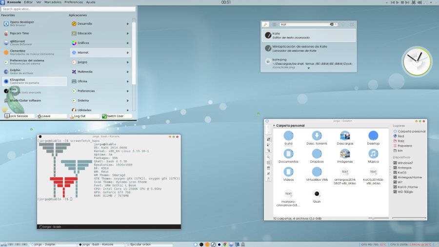 Evolution KaOS – Seducción Linux