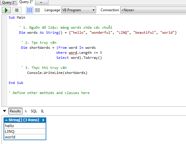 LINQ và LINQPad – Trần Ngọc Minh