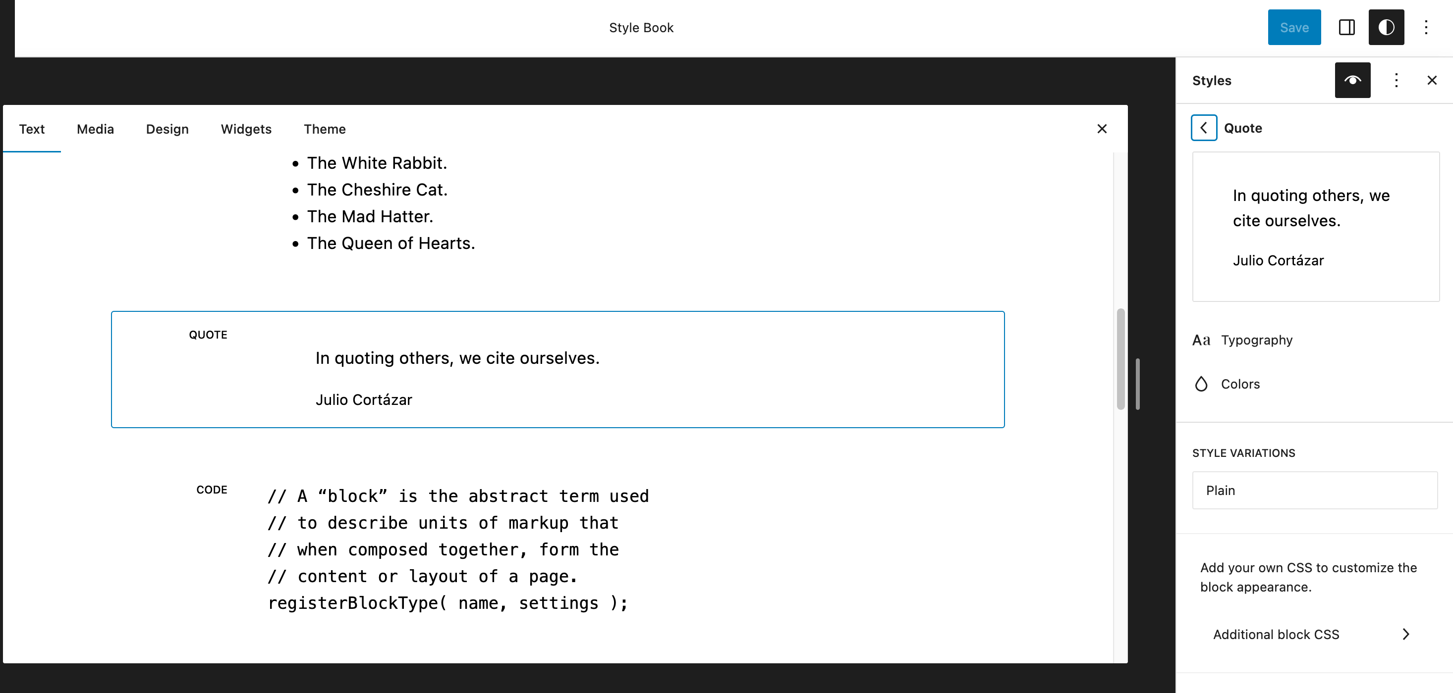 Quote Block Not Shown Properly WordPress