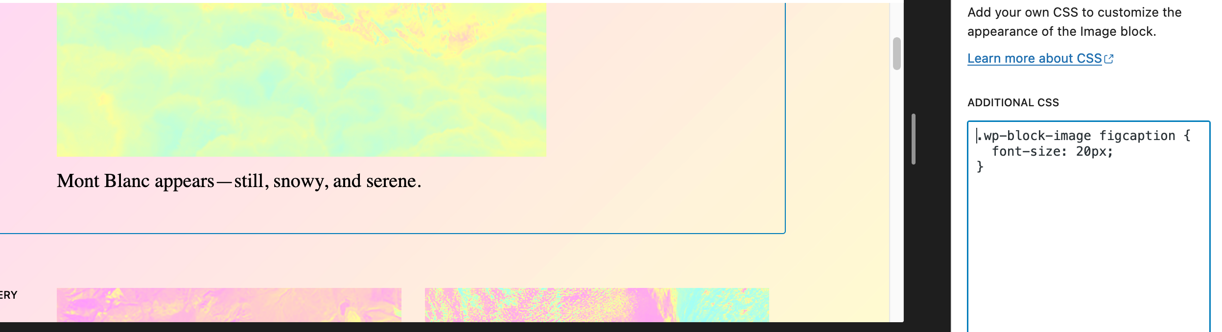 How to style captions? | WordPress.org