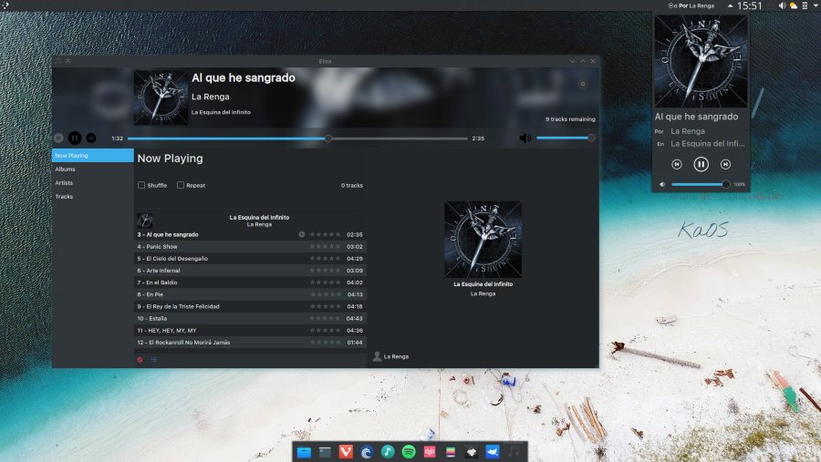 Elisa, reproductor de música KDE – Seducción Linux