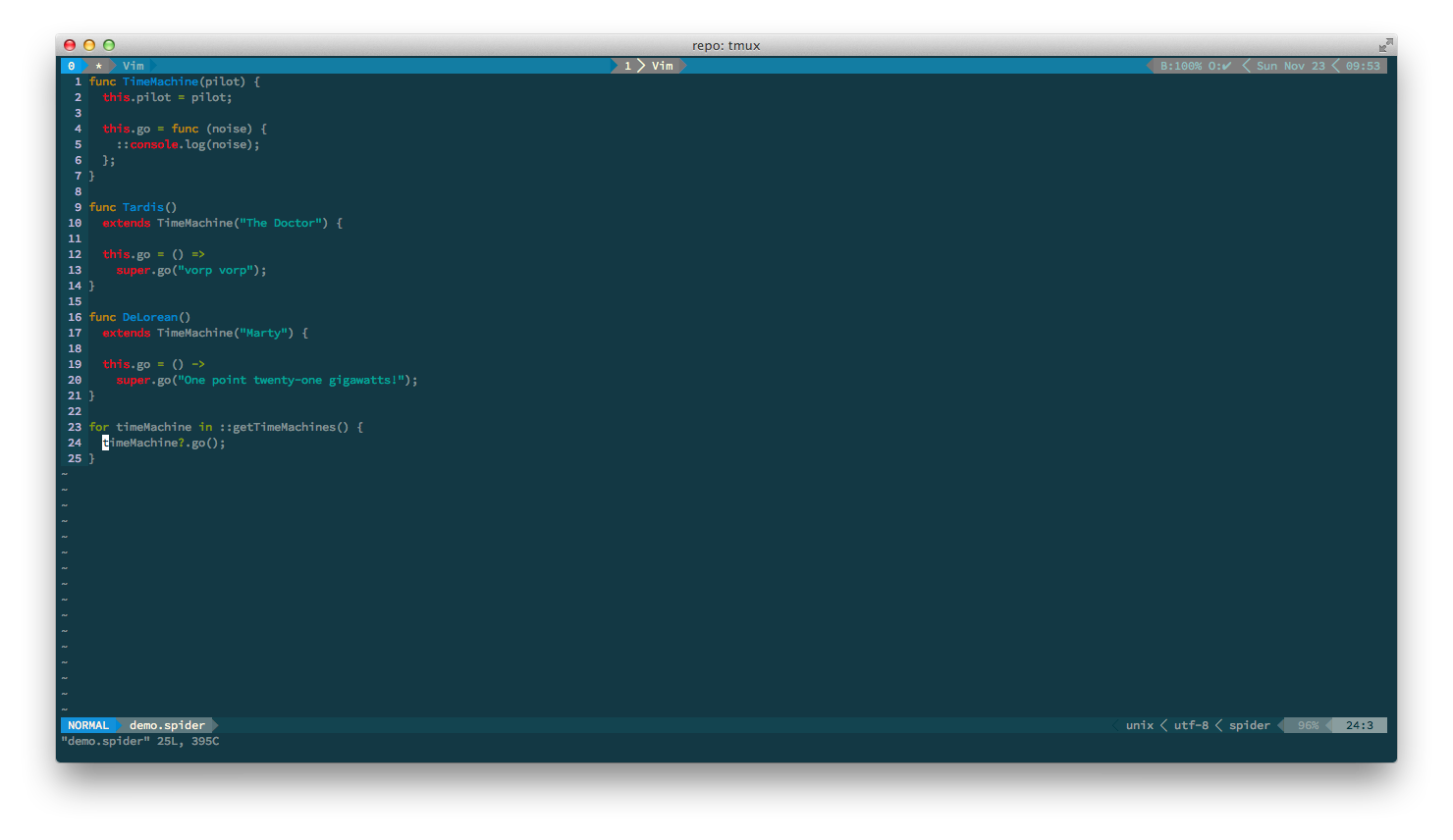 Github Zucchinizevim Spider Vastly Improved Spider Indentation And Syntax Support In Vim