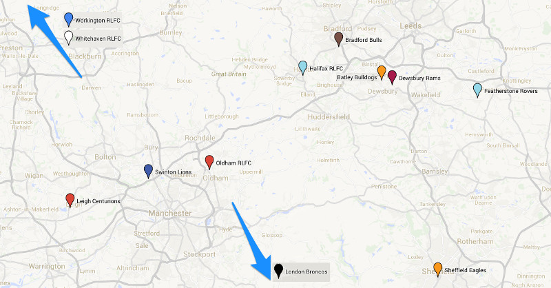 Map of Rumoured Grounds - Page 4 - Oldham RLFC - Total Rugby League ...