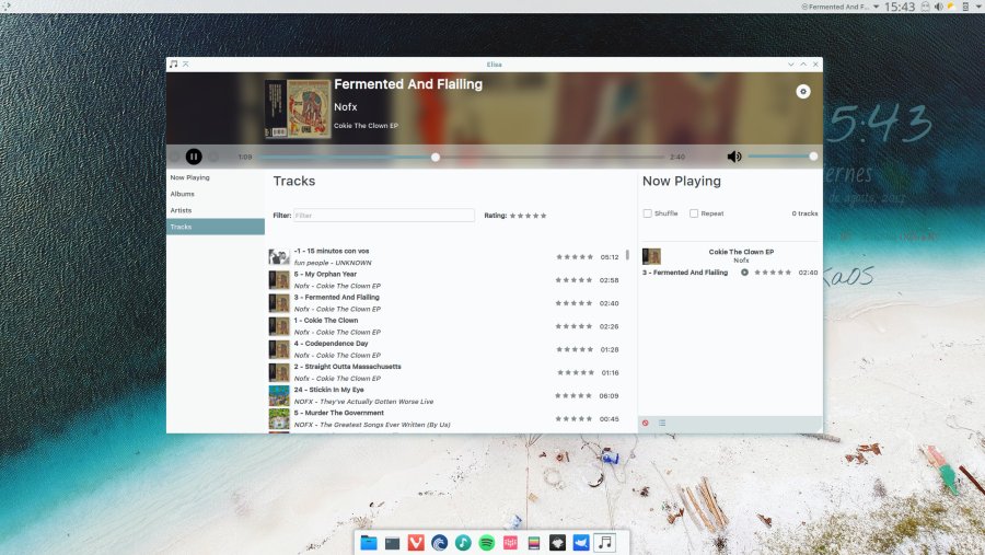 Elisa, reproductor de música KDE – Seducción Linux