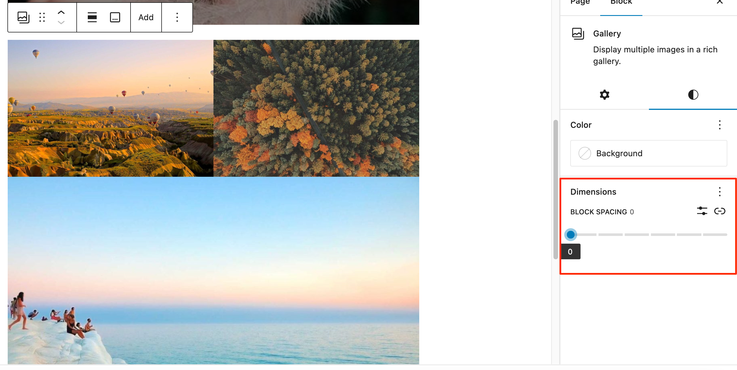 How can I reduce gaps in my gallery block? | WordPress.org